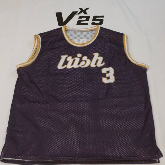 Shirts | New Mens Notre Dame Irish Hannah Hidalgo Blue Mesh Jersey Size ...